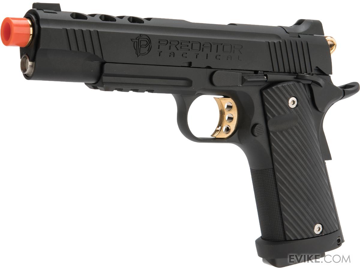 Predator Tactical Iron Shrike Gas Blowback 1911 Pistol by King Arms ...