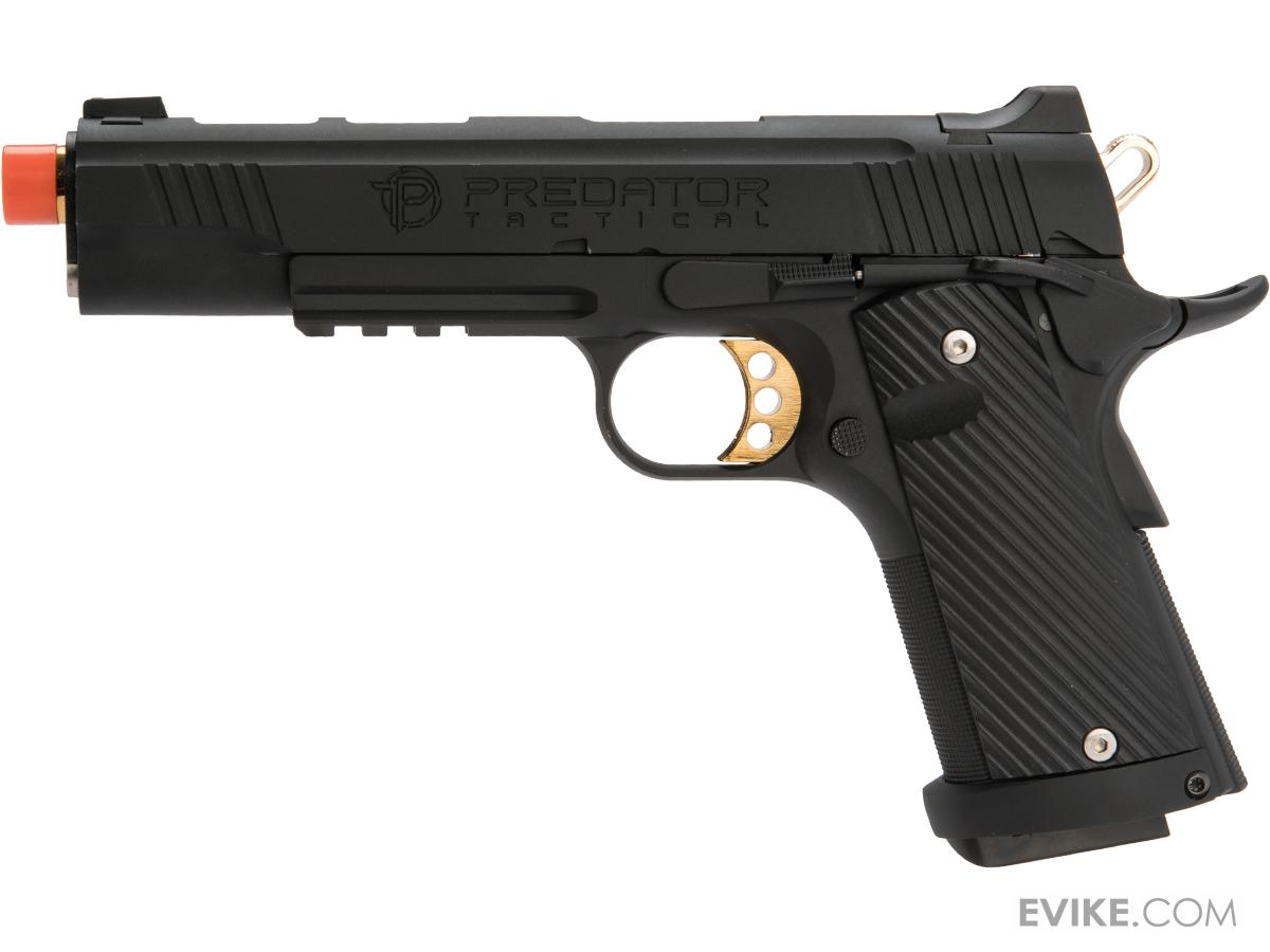 Predator Tactical Iron Shrike Gas Blowback 1911 Pistol by King Arms ...