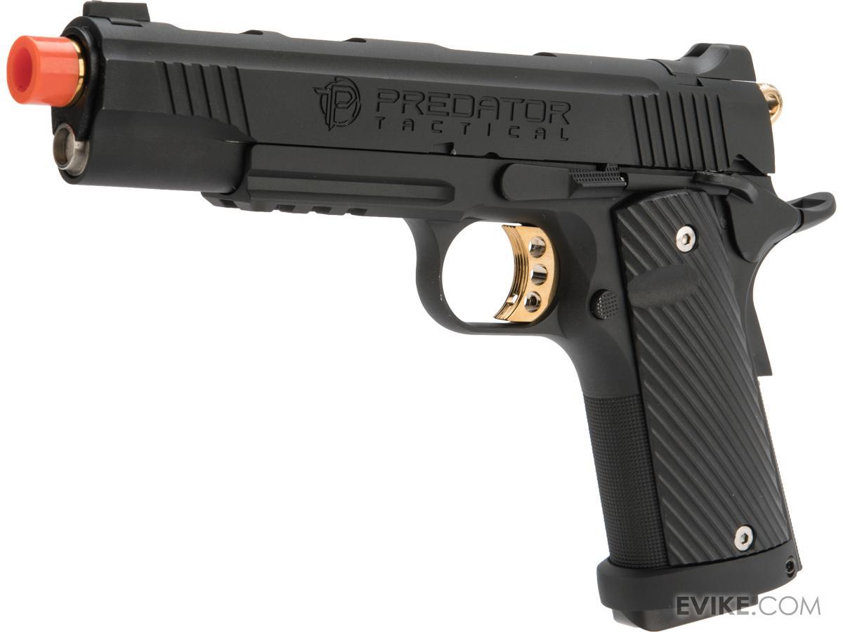 Predator Tactical Iron Shrike Gas Blowback 1911 Pistol by King Arms ...