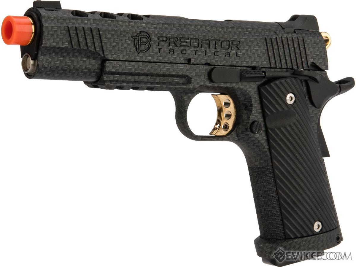 Predator Tactical Iron Shrike Gas Blowback 1911 Pistol by King Arms ...