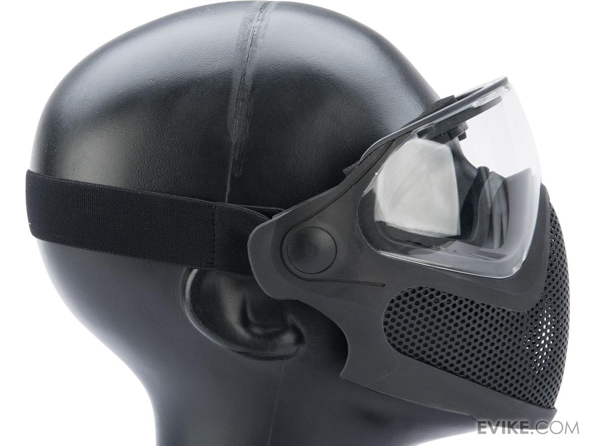 6mmProShop "Pilot" Face Mask w/ Steel Mesh Lower Face Protection (Color ...