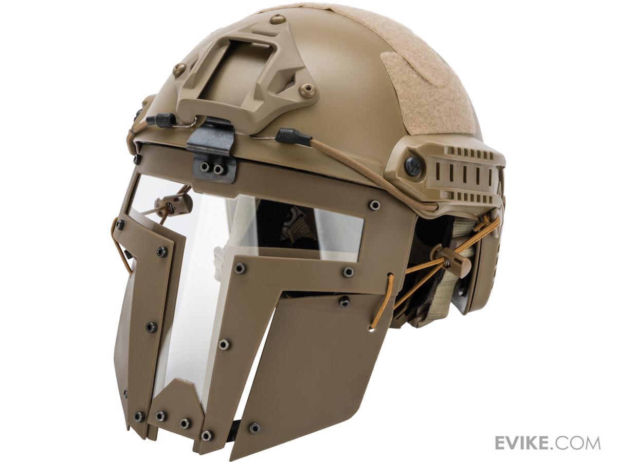 TMC SPT Windowed Face Mask for Bump Helmets (Color: Tan), Tactical Gear ...