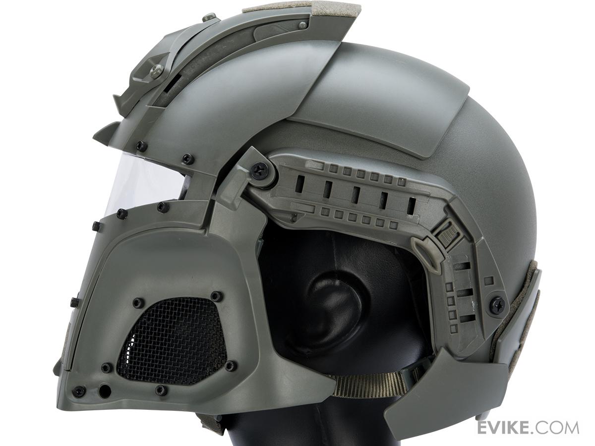 Matrix Medieval Iron Warrior Full Head Coverage Helmet / Mask / Goggle ...
