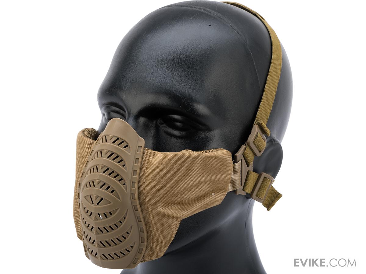 Matrix Low Profile Tactical Padded Lower Half Face Mask (Color: Tan ...
