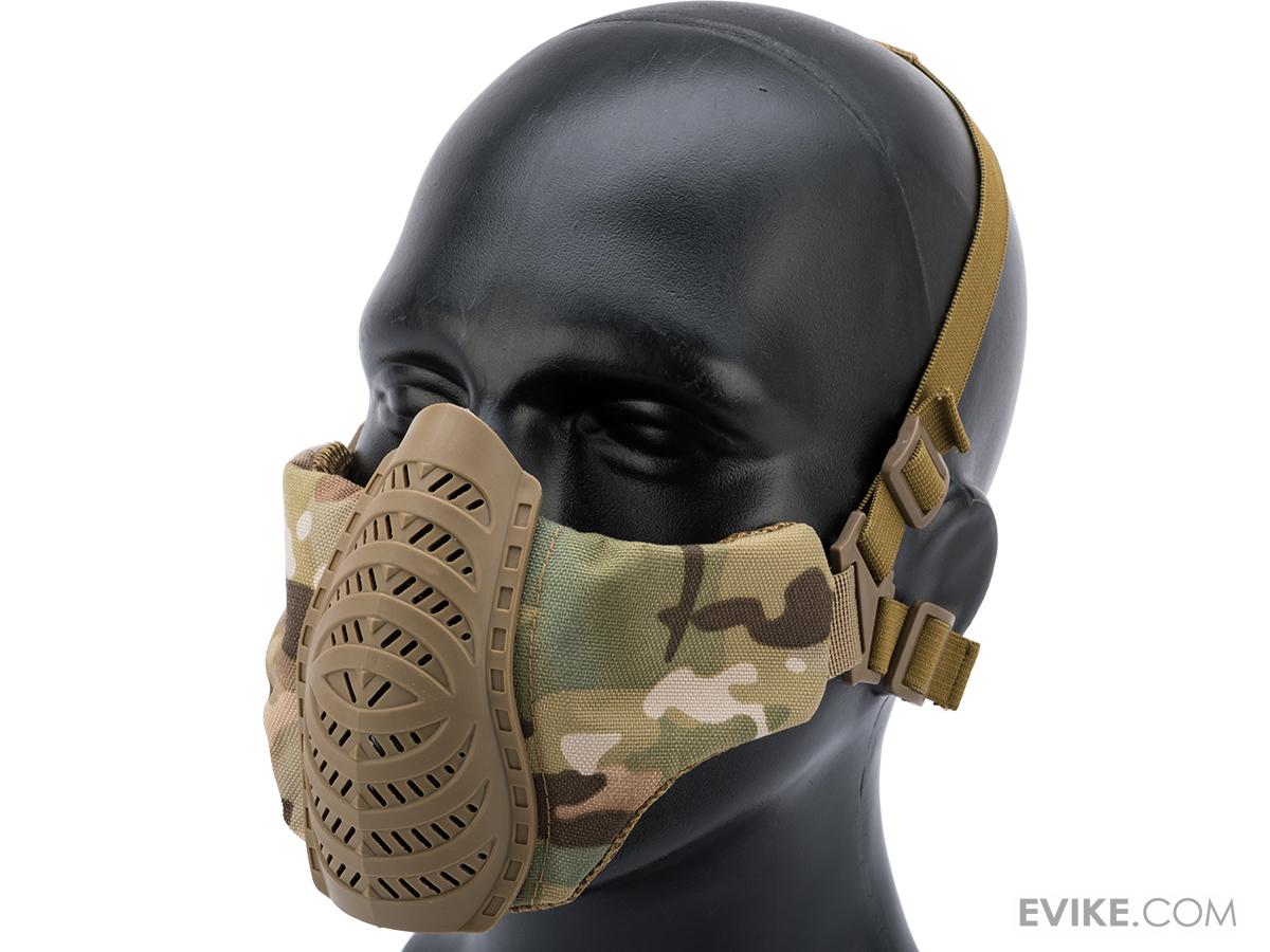 Matrix Low Profile Tactical Padded Lower Half Face Mask (Color: Camo ...