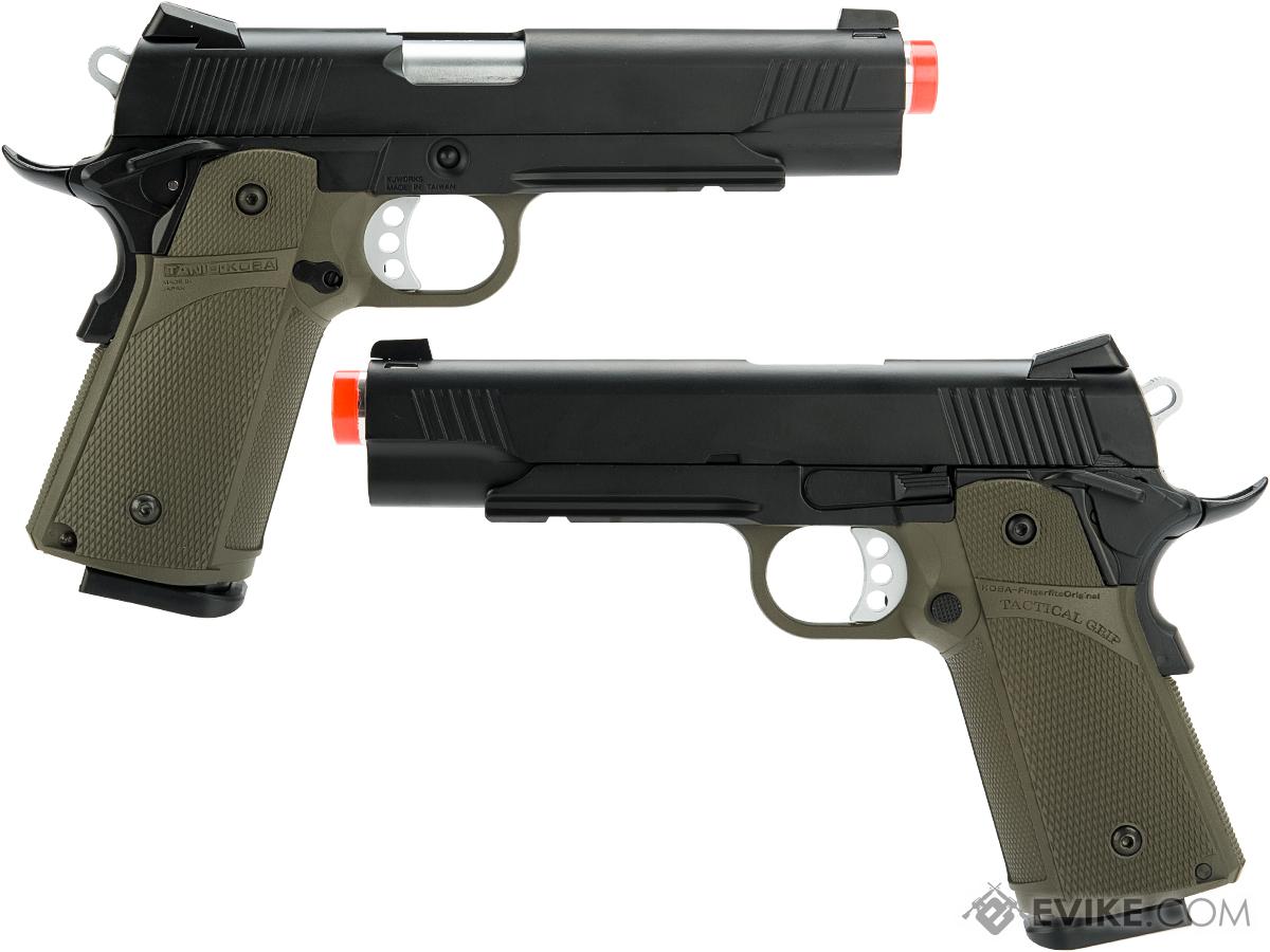 KJW Full Metal Custom 1911 Tactical HI-CAPA Gas / CO2 Blowback - OD ...