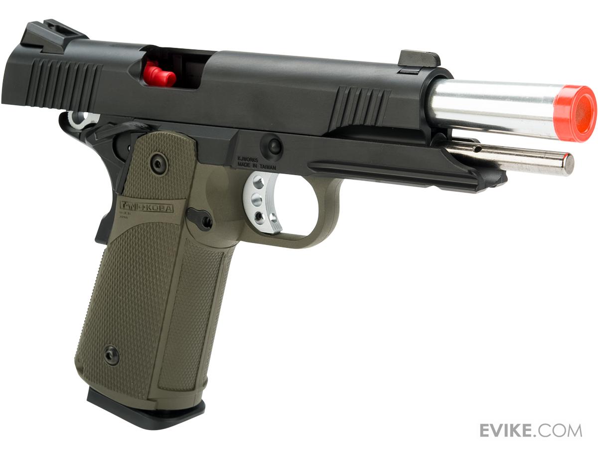 KJW Full Metal Custom 1911 Tactical HI-CAPA Gas / CO2 Blowback - OD ...