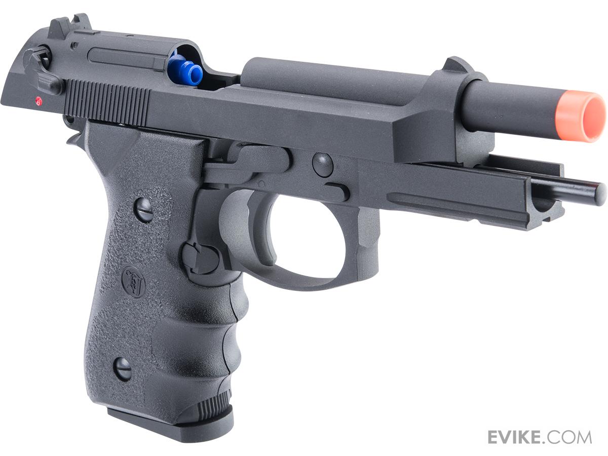 KJW M9A1 Gas Blowback Airsoft Pistol w/ Wraparound Grips (Color: Black ...