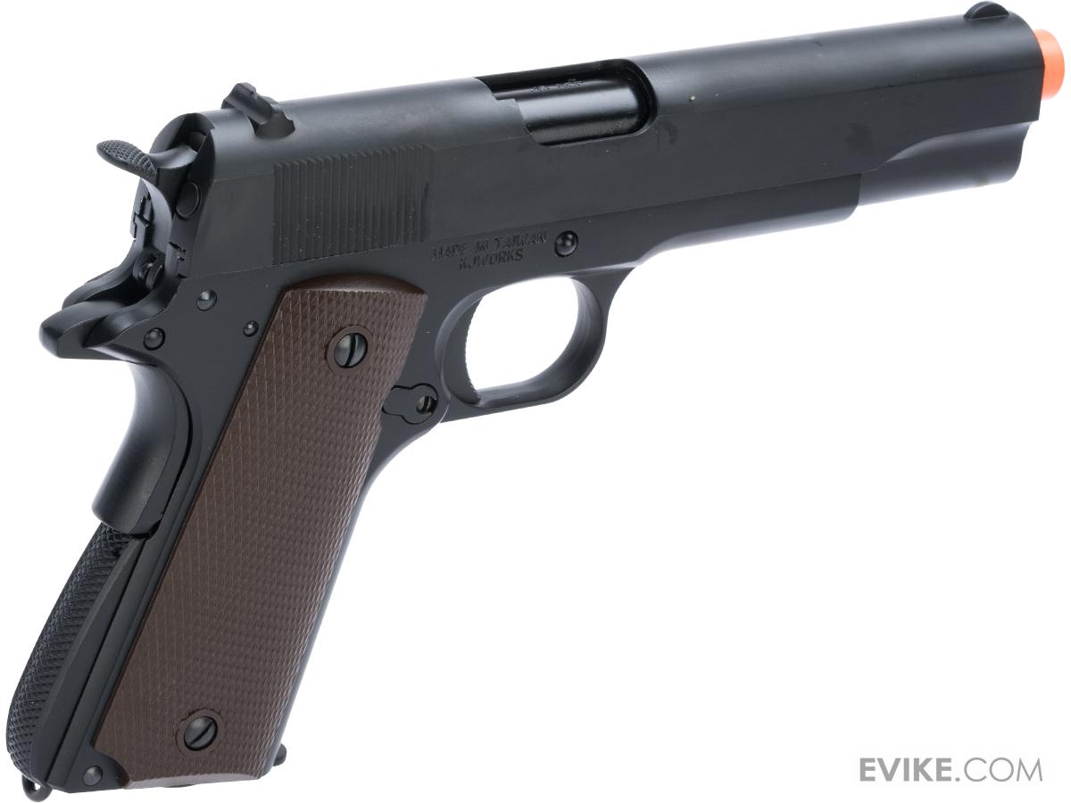 KJW Full Metal M1911-A1 Gas Blowback GBB Airsoft Pistol (Model: Green ...