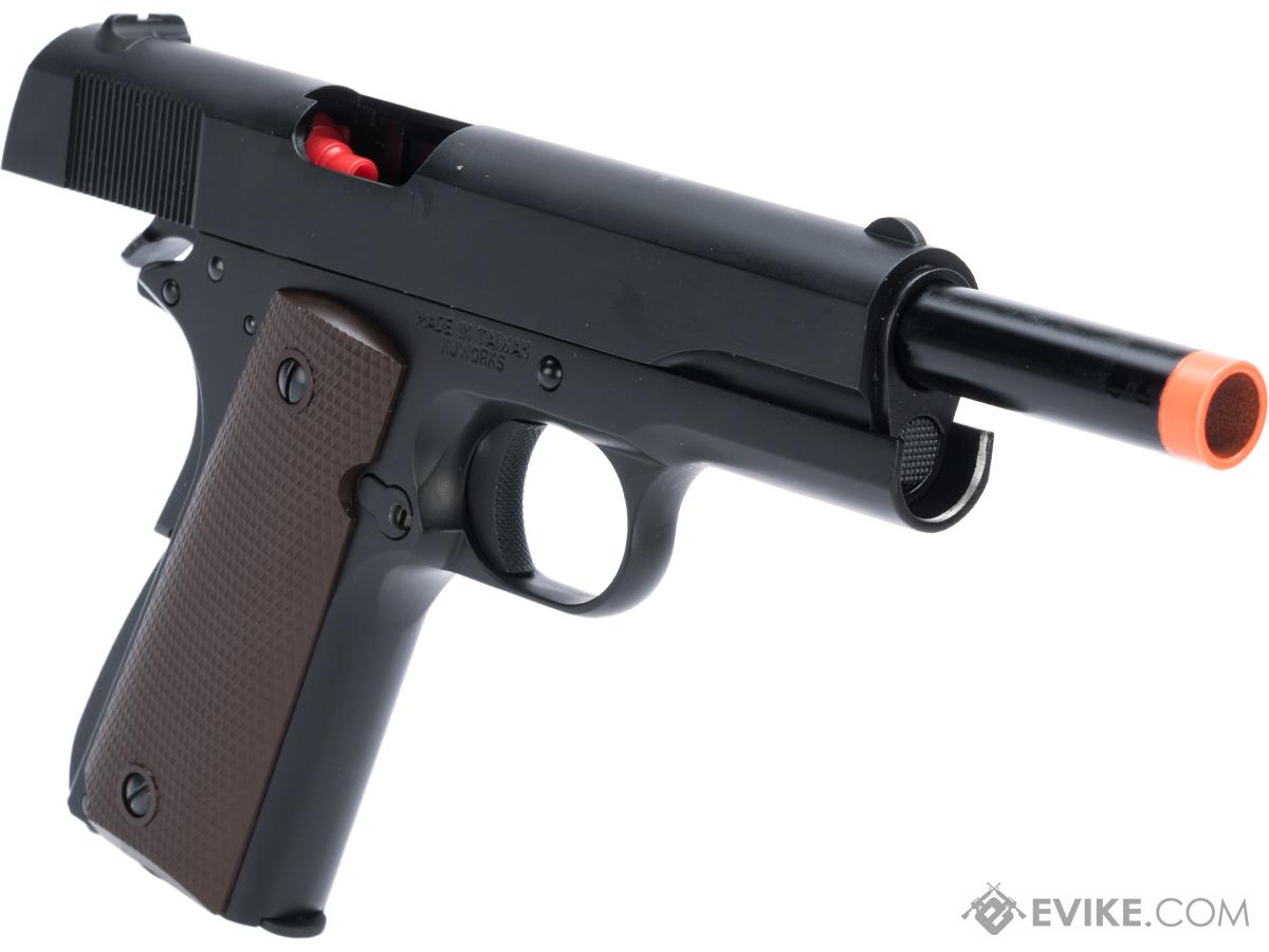 KJW Full Metal M1911-A1 Gas Blowback GBB Airsoft Pistol (Model: Green Gas), Airsoft Guns, Gas ...