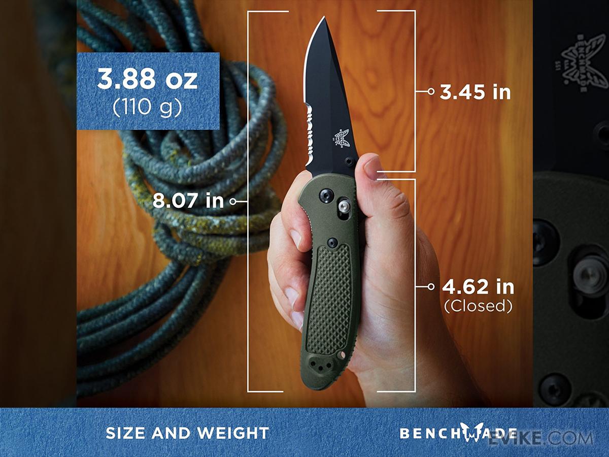 Benchmade / Pardue S30V Griptilian Folding Knife (Model: Drop Point ...