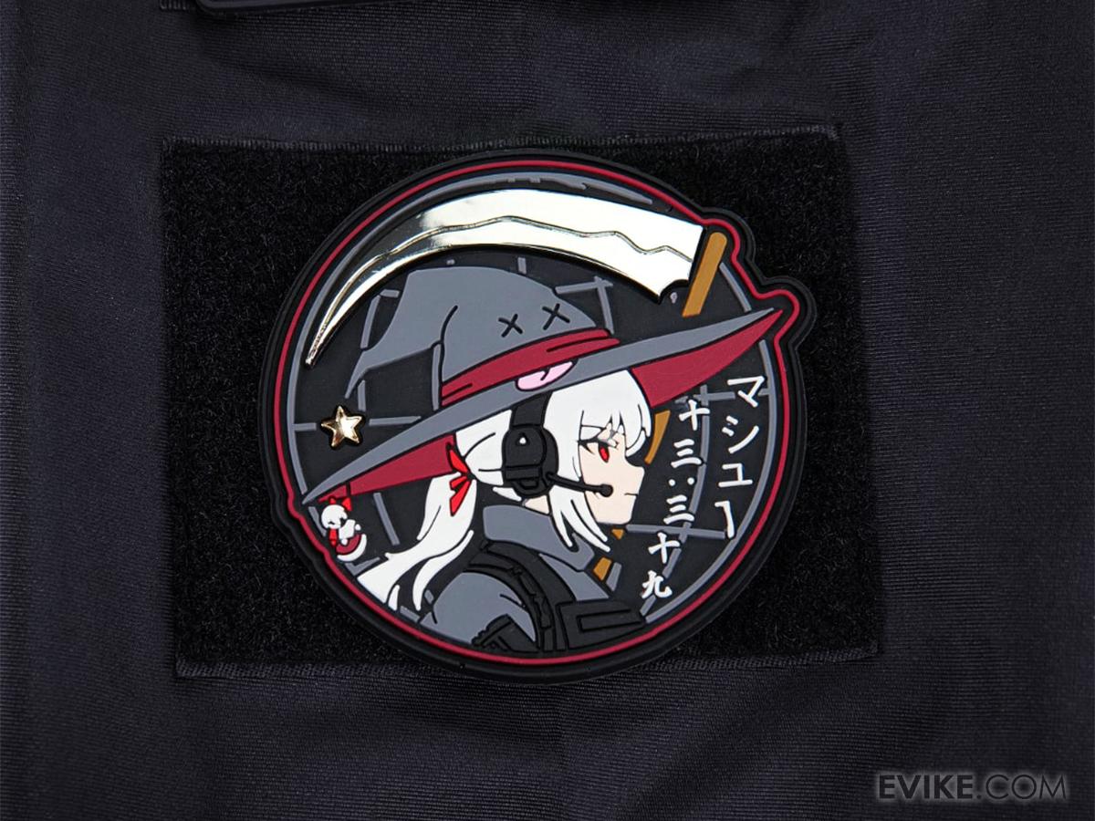 KTactical "Reaper Scythe Witch Anime Girl" PVC / Metal Morale Patch Set ...