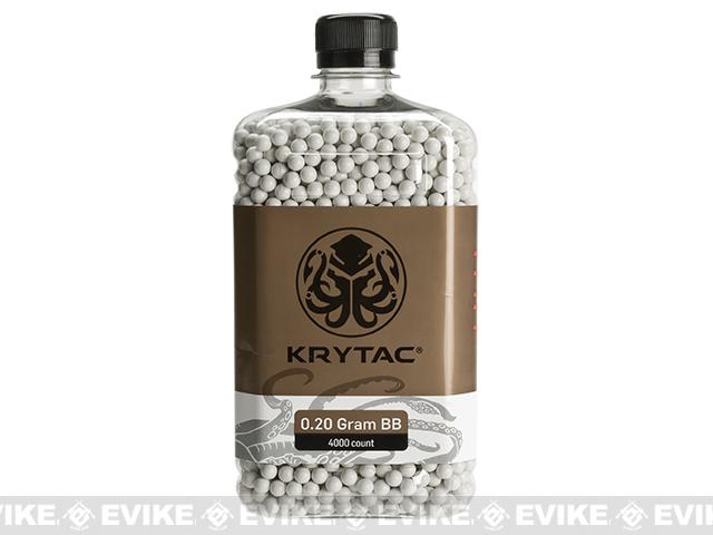 Krytac Polished 6mm Airsoft BBs (Weight: .20g / 4000 / White), Accessories & Parts, BBs & Gas ...