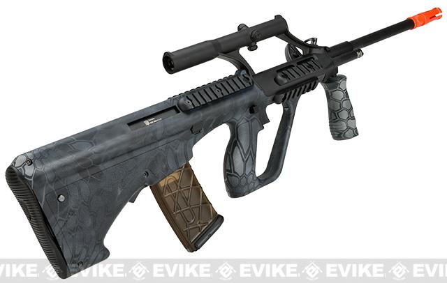 Army Armament AUG A1 Military Airsoft AEG Rifle w/ Integrated Scope ...