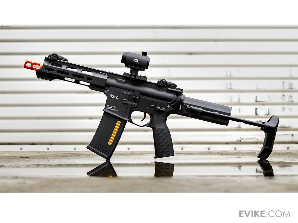 KWA Ronin Tactical 6 VM4 PDW AEG Rifle ETU (Color: Black), Airsoft Guns ...