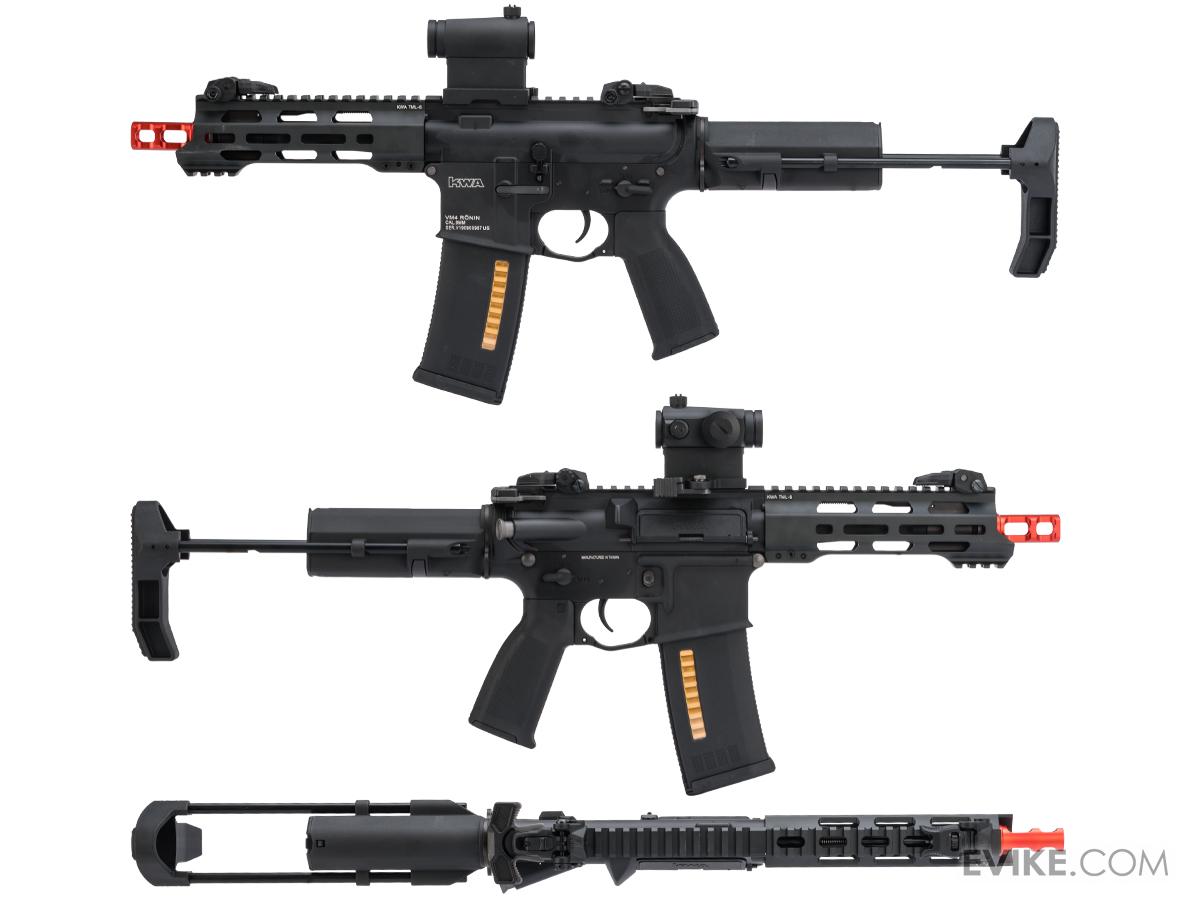 KWA Ronin Tactical 6 VM4 PDW AEG Rifle ETU (Color: Black), Airsoft Guns ...