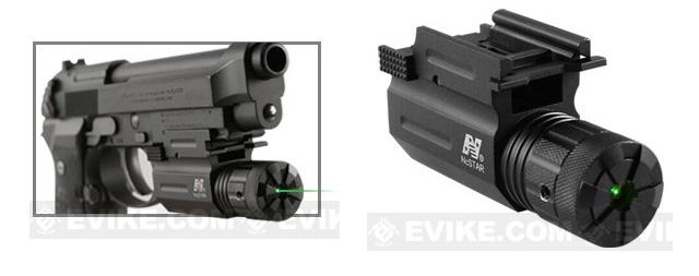 NcSTAR Compact Tactical Green Laser w/ QD Weaver mount, Accessories & Parts, Lights & Lasers ...