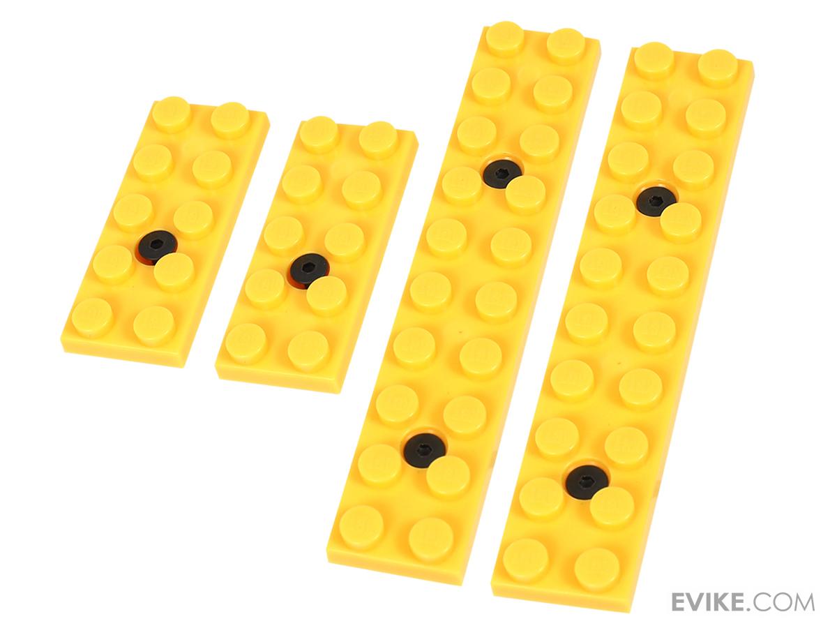 LayLax First Factory BLOCK Series M-LOK Rail Cover Set (Color: Yellow ...