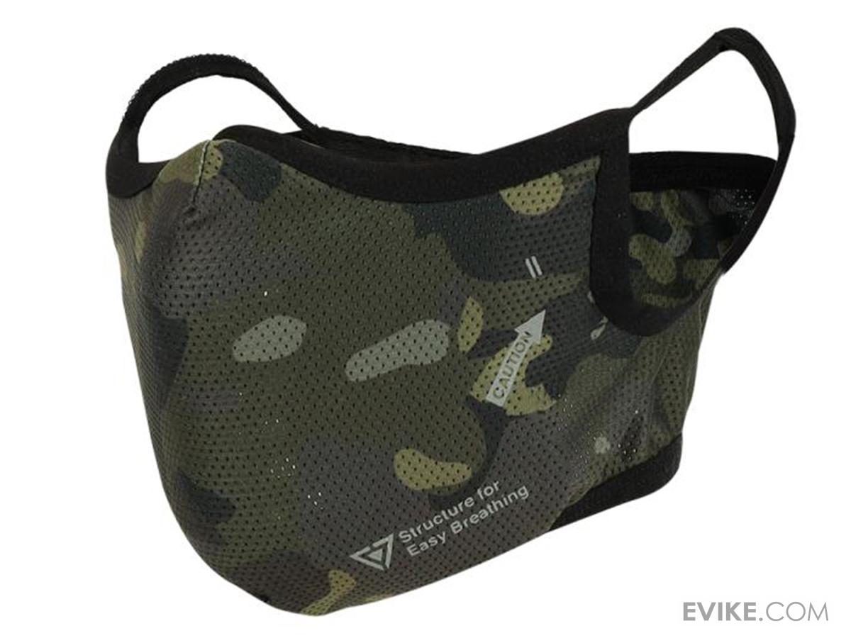 Laylax Battle Style AeroFlex Face Guard (Color: Black Camo / Large - X ...