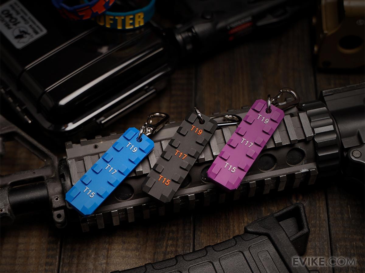 Laylax Satellite Rubber Picatinny Rail Style Keychain (Color: Purple ...