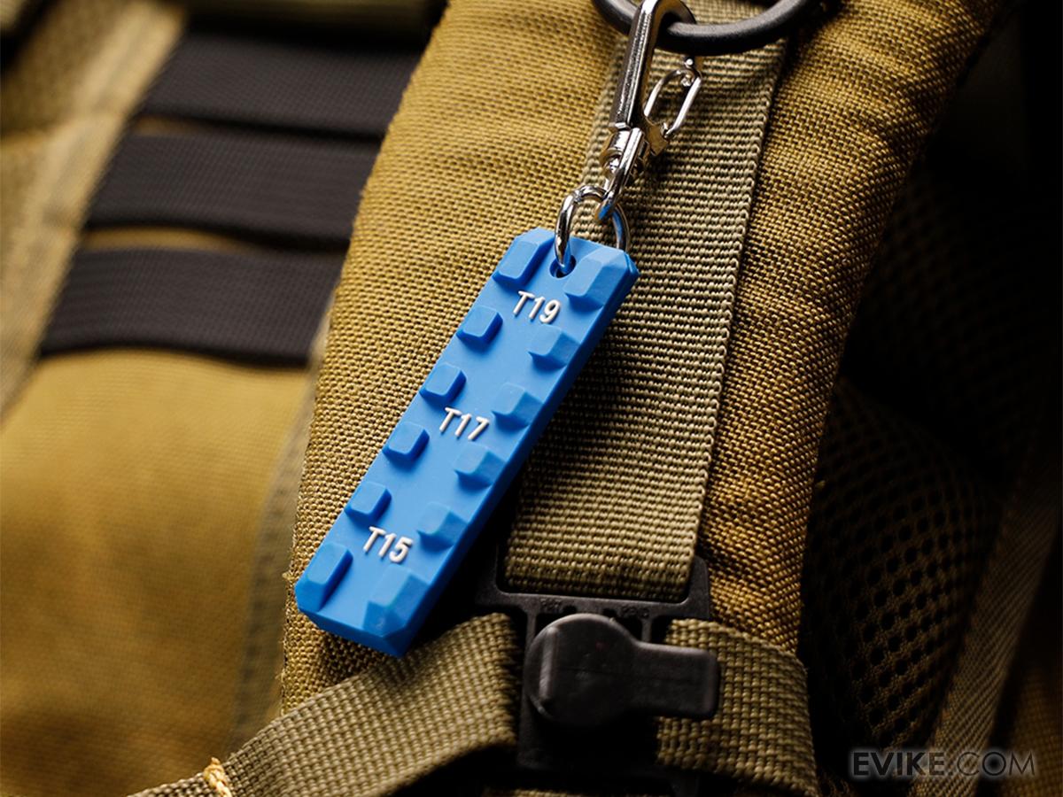 Laylax Satellite Rubber Picatinny Rail Style Keychain (Color: Purple ...