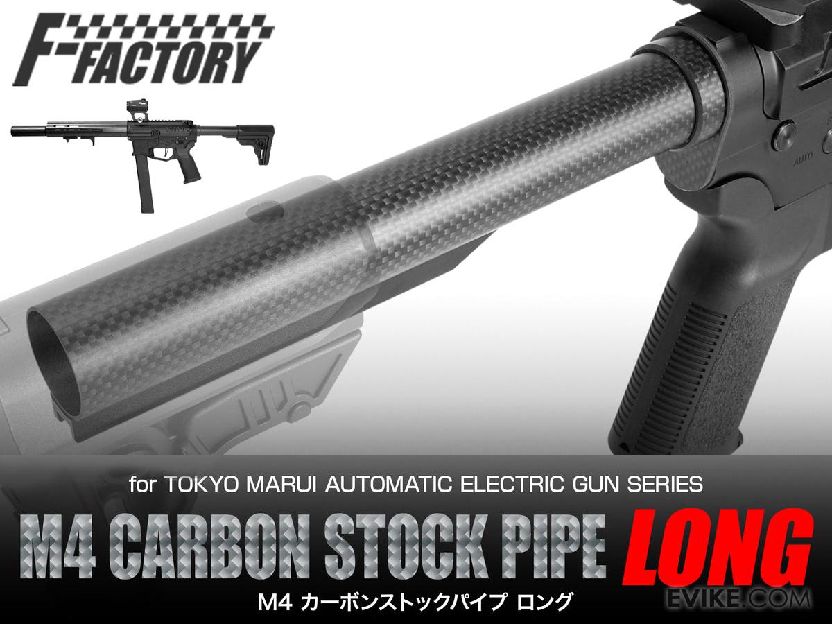Laylax First Factory Carbon Stock Buffer Tube for Tokyo Mauri M4 AEG Rifles (Size: Long ...