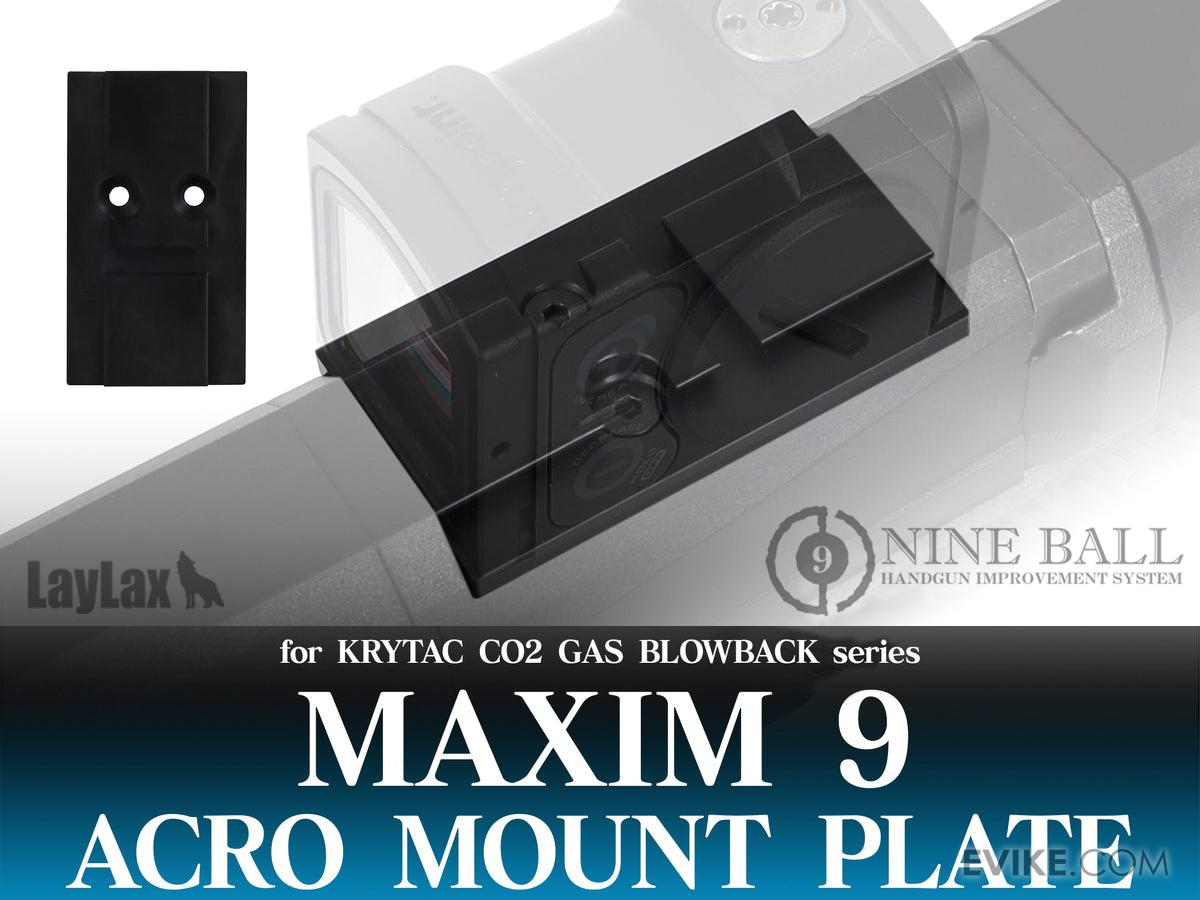 Laylax Nine Ball Optic Plate for Krytac SilencerCo Maxim 9 Airsoft ...