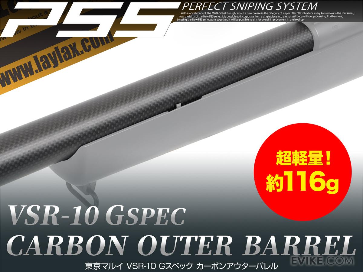 Laylax PSS Carbon Outer Barrel for Airsoft VSR-10 Sniper Rifles (Model ...