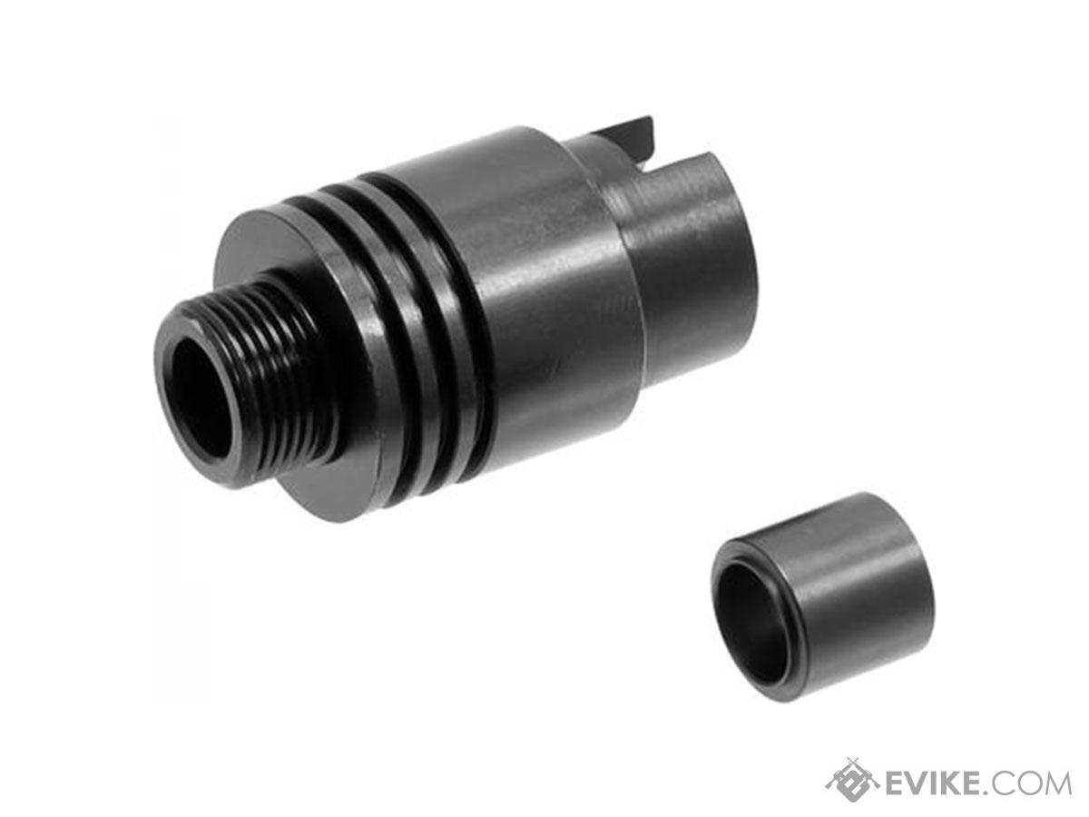 Laylax NEO Silencer Muzzle Adapter for Tokyo Marui G3/MC51/SG-1 Airsoft AEG Rifles, Accessories ...