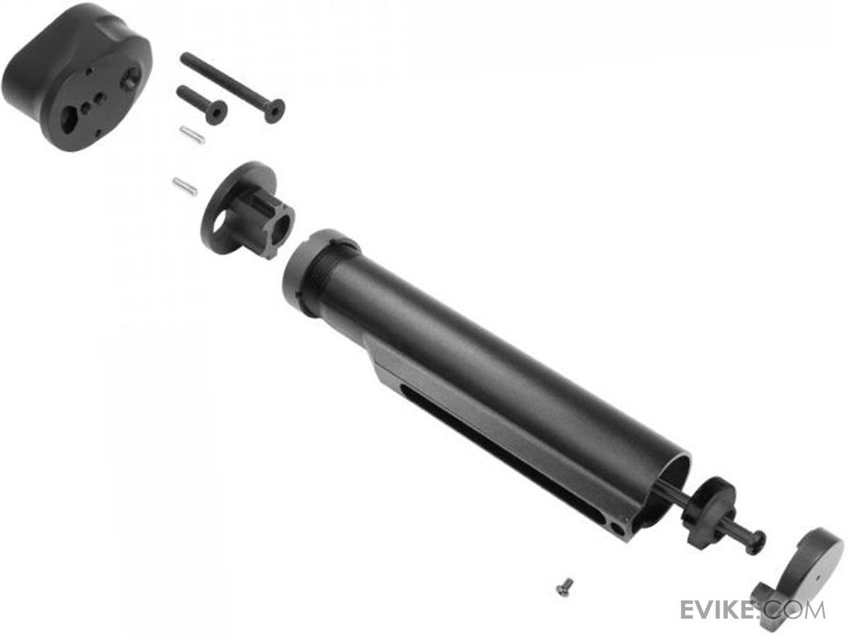 Laylax Offset Drop-Stock Base w/ Buffer Tube for M4 Airsoft AEGs, Accessories & Parts, External ...