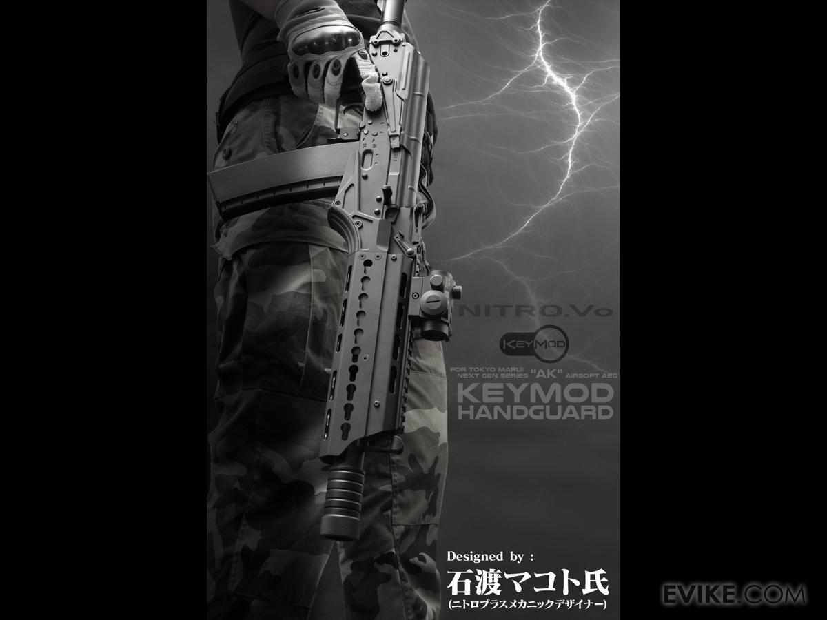 Laylax Keymod Handguard for Tokyo Marui Next Gen. AK74 / 102 AEGs Designed by Nitroplus ...