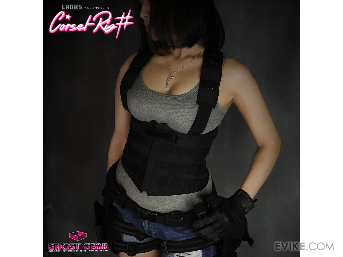 Laylax Ghost Gear Ladies Tactical Sharp Corset Rig (Color: Black ...