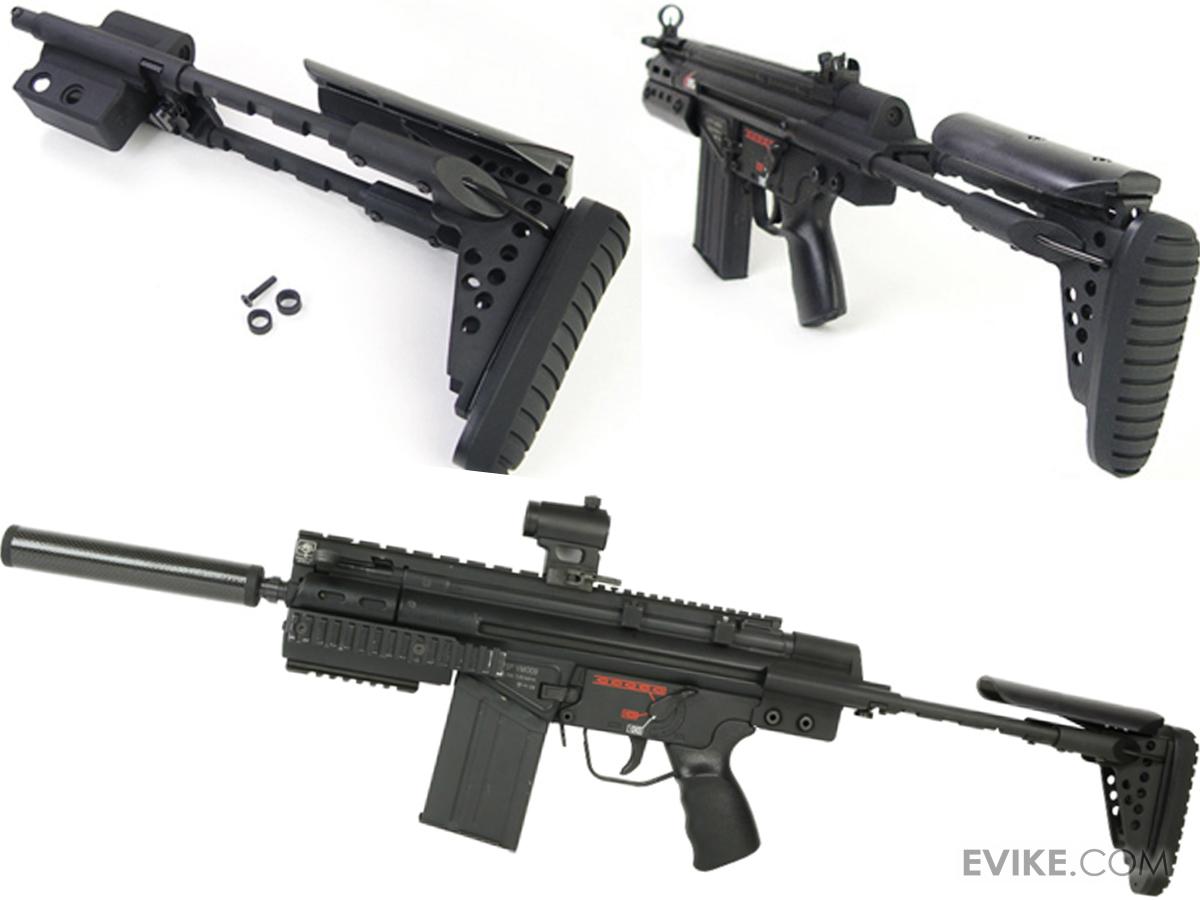 Laylax EBR Type Adjustable Stock for G3/SG1/MC51 Series AEGs ...