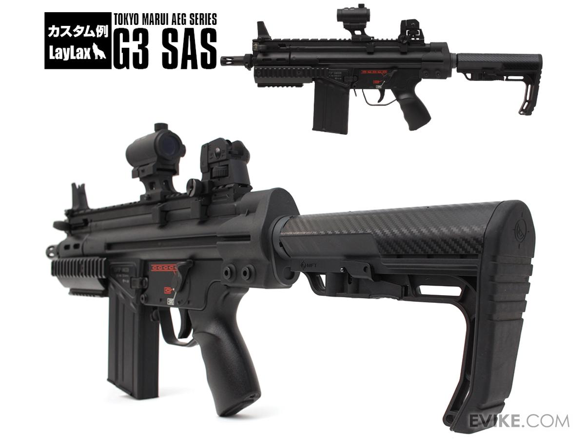 Laylax Stock Base NEO Conversion w/ Buffer Tube for Tokyo Marui G3 Series AEG, Accessories ...