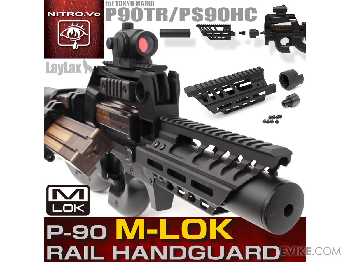Laylax NITRO.Vo M-Lok Railed Handguard for P90 Series AEGs, Accessories ...