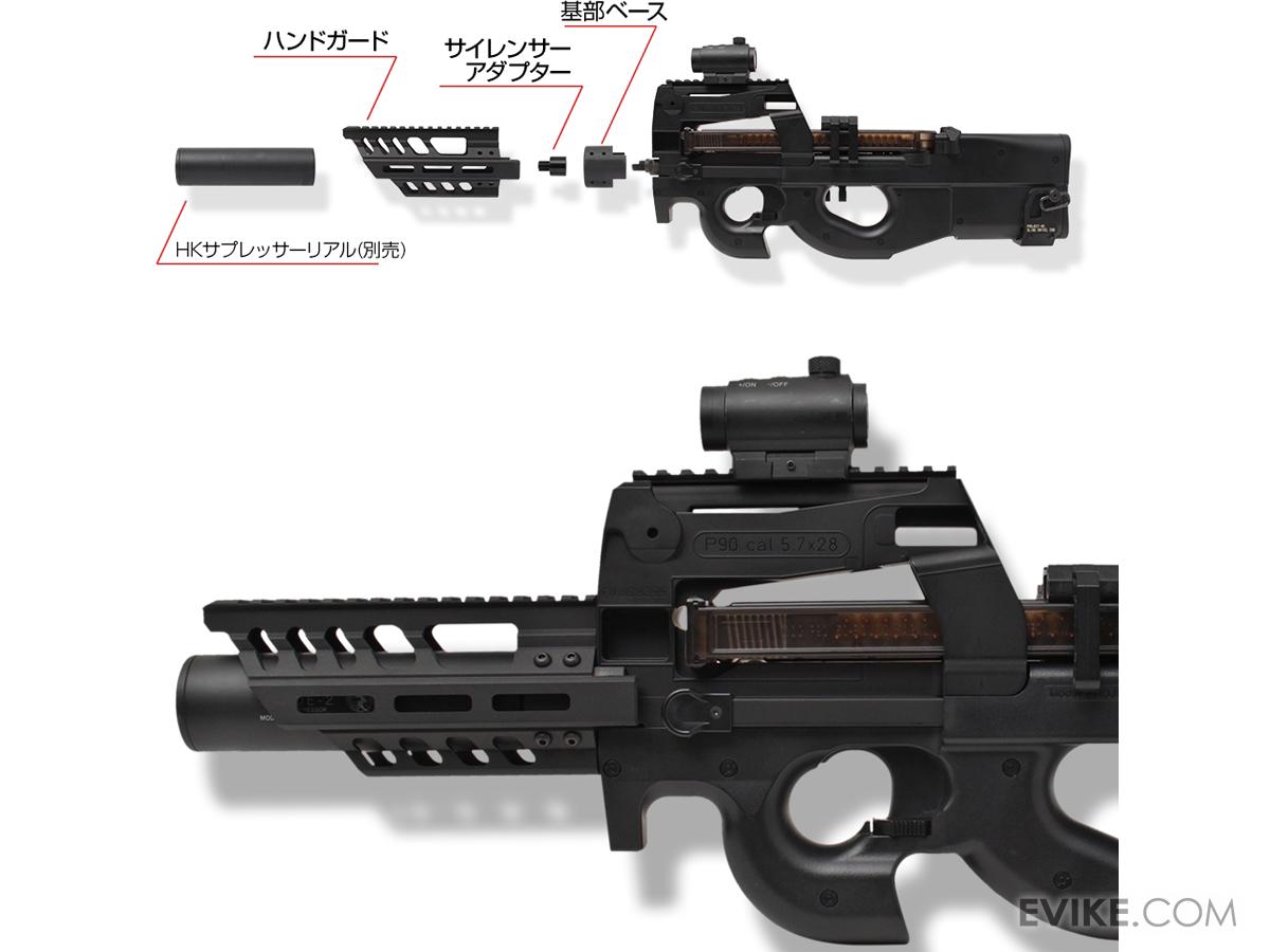Laylax NITRO.Vo M-Lok Railed Handguard for P90 Series AEGs, Accessories ...