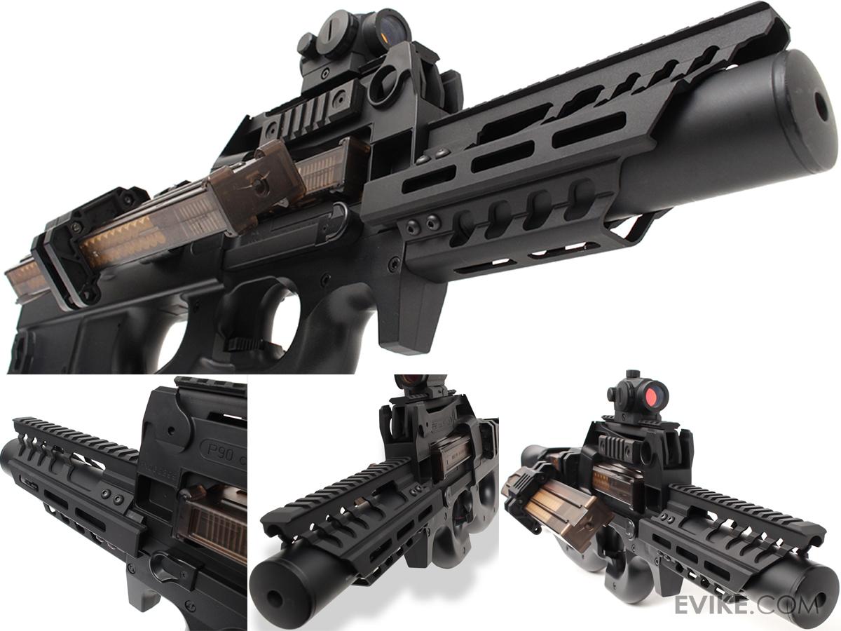 Laylax NITRO.Vo M-Lok Railed Handguard for P90 Series AEGs, Accessories ...