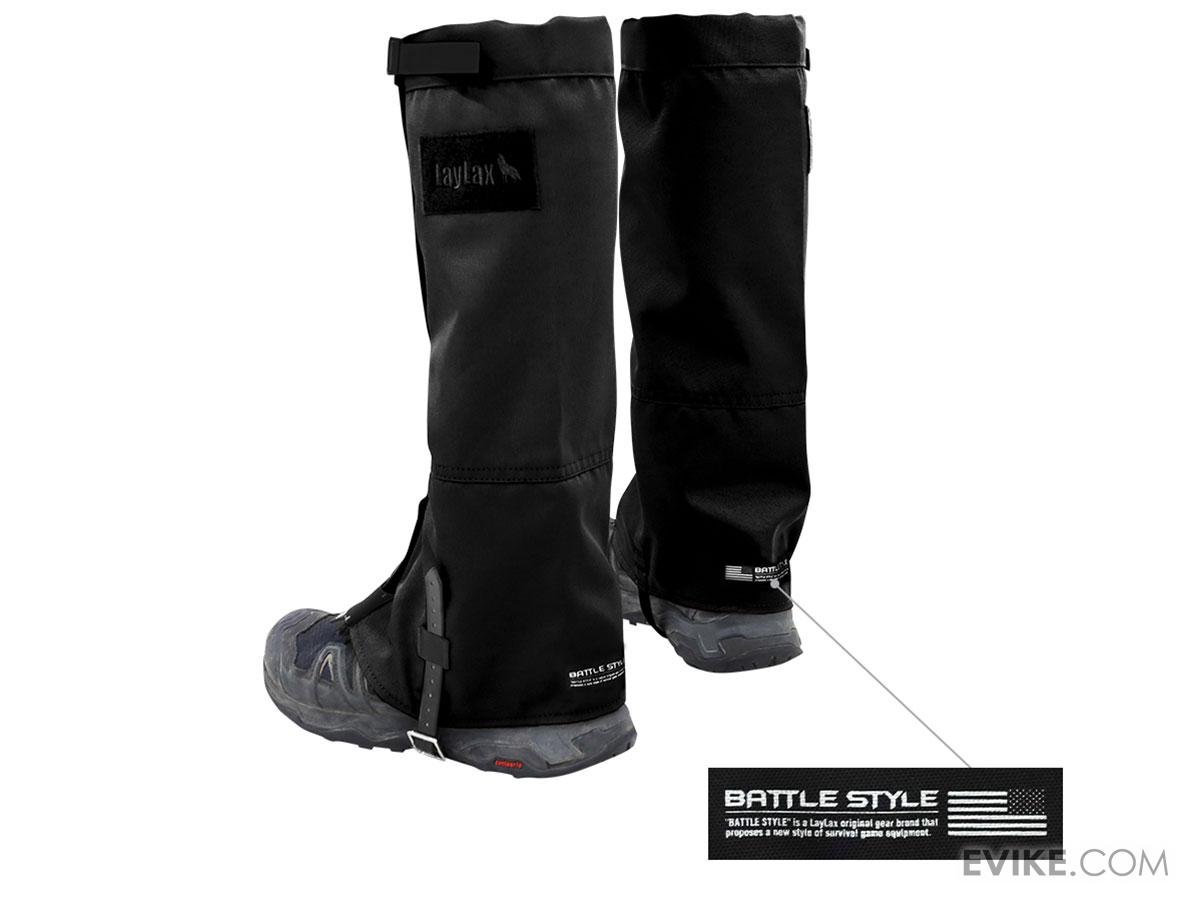 Laylax Battle Style Recon Gaiters (Color: Black / Small - Medium ...