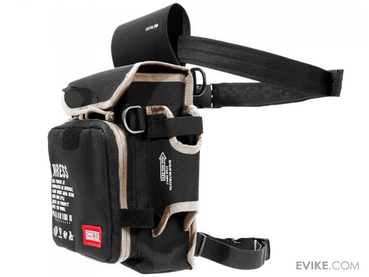 DRESS Tactical Leg Pack - Type A (Color: Black - Tan), MORE, Fishing ...