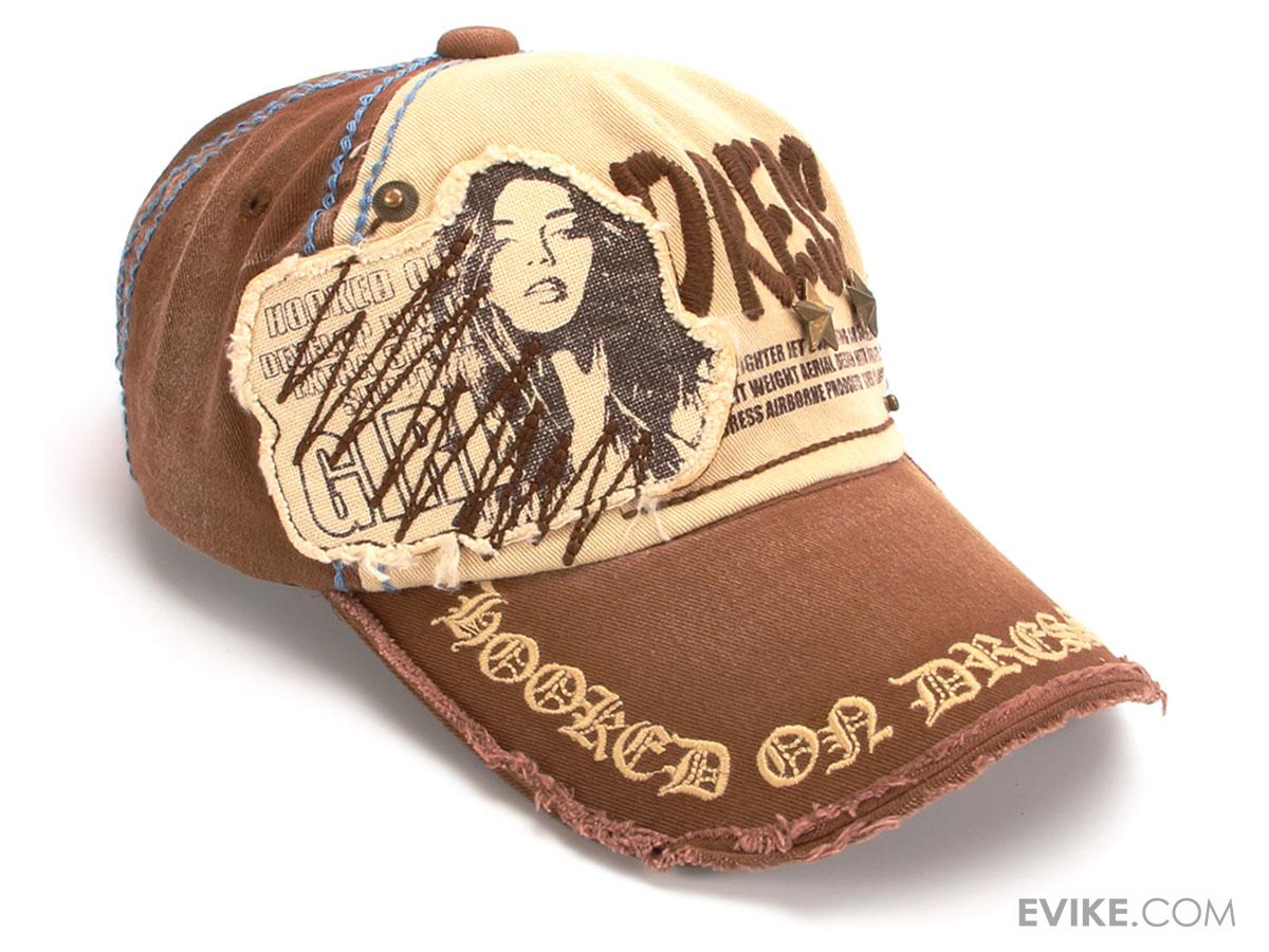 DRESS “GIRL” Denim Cap (Color: Brown), MORE, Fishing, Fishing Apparel ...