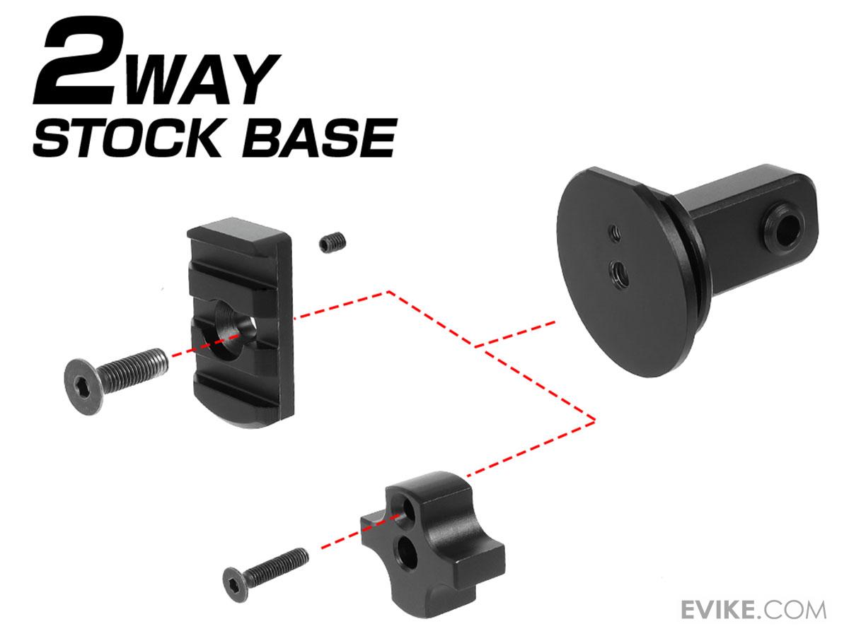 Laylax PSS 2 Way Picatinny Rail & M4 Buffer Tube Rear Stock Base for TM ...