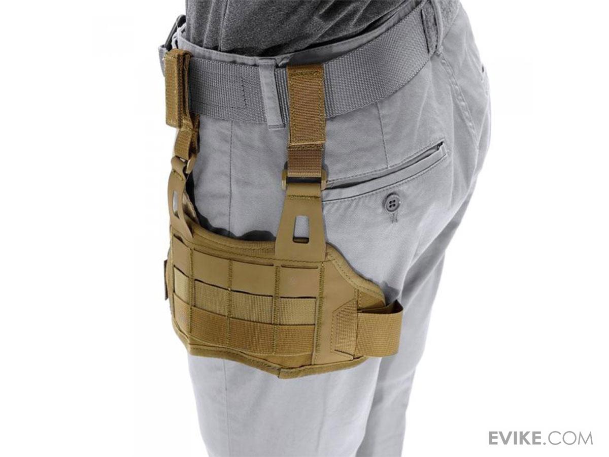 Laylax Compact MOLLE Leg Panel (Color: Tan), Tactical Gear/Apparel ...