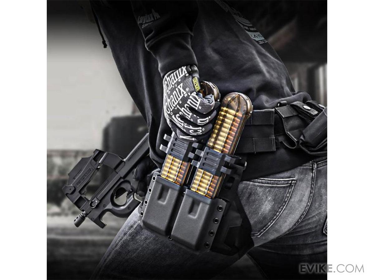 Laylax Battle Style Kydex Dual Magazine Pouch for P90 Magazines ...