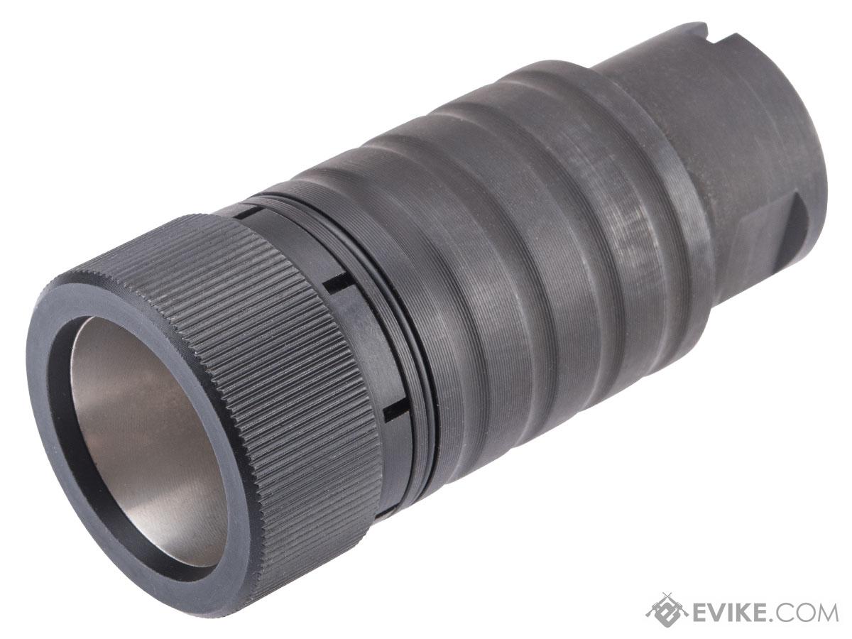 LCT Steel Krinkov 4 Piece Flash Hider for AK Series AEG Rifles (Model: No Adapter), Accessories ...