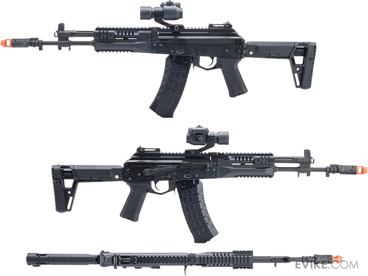LCT Airsoft LCK-19 Steel Airsoft AEG Rifle w/ Side-Folding Adjustable Stock, Airsoft Guns ...