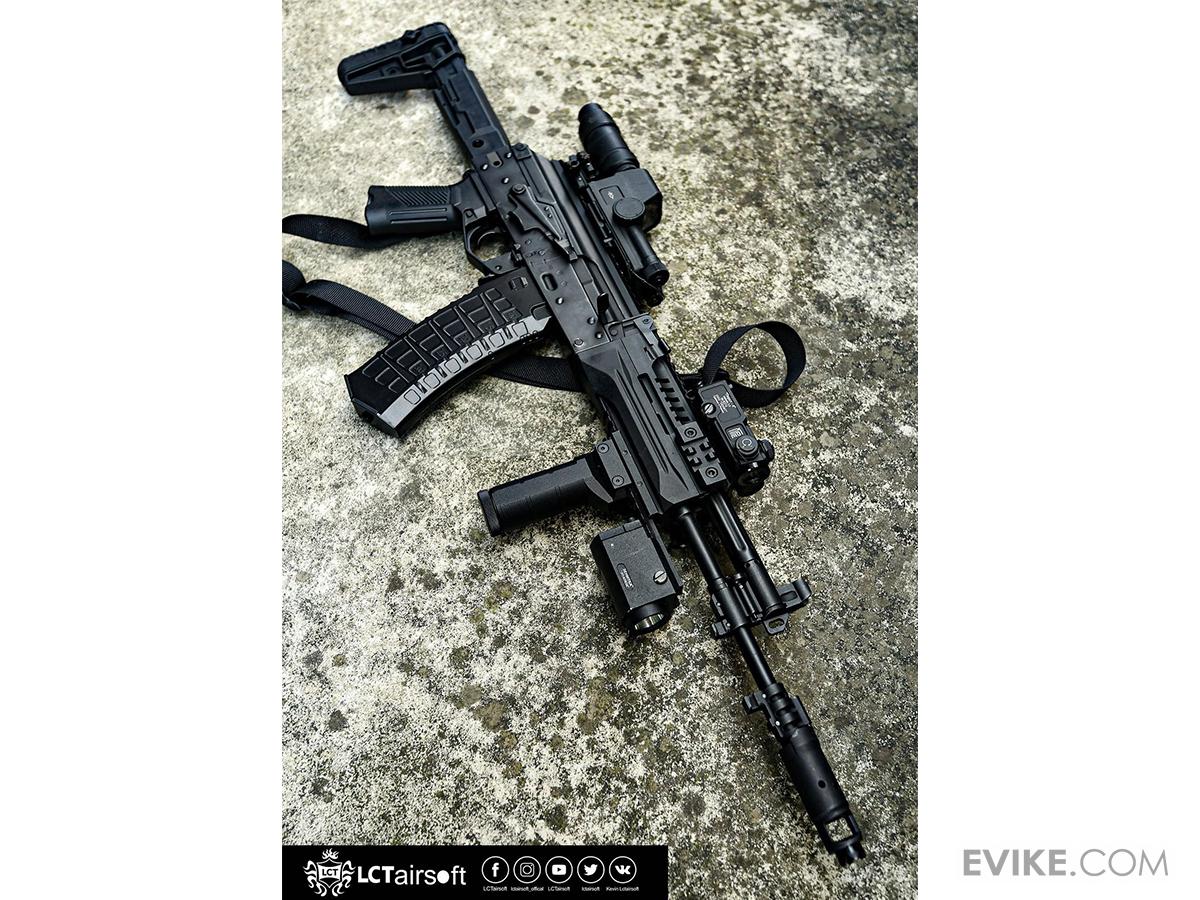 LCT Airsoft LCK-19 Steel Airsoft AEG Rifle w/ Side-Folding Adjustable Stock, Airsoft Guns ...