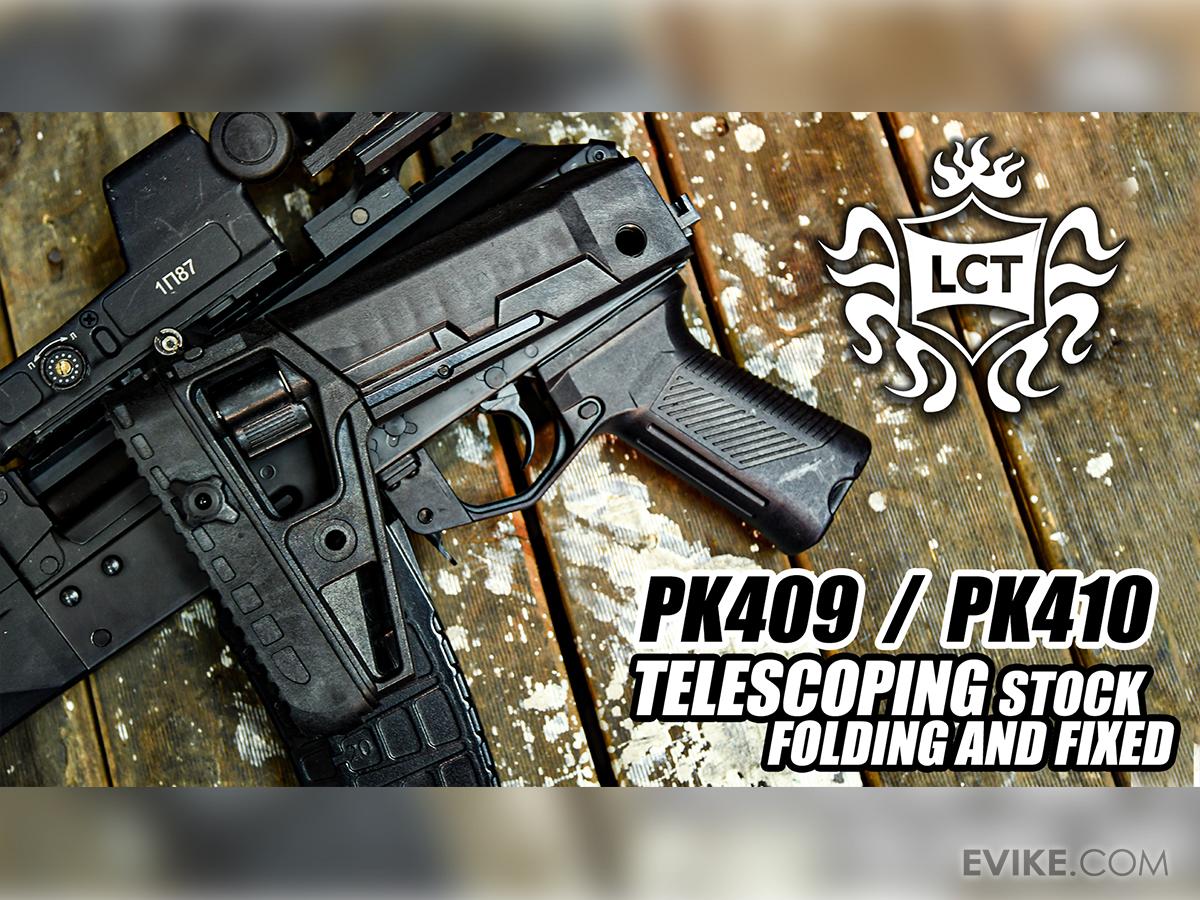 LCT Airsoft LCK-19 Telescoping Stock for AK Series Airsoft AEG Rifles (Model: Folding ...
