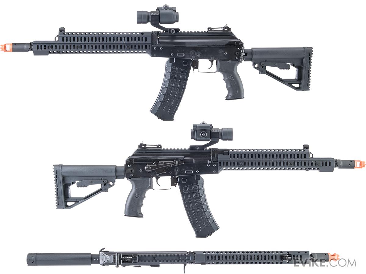 LCT Stamped Steel Airsoft AK AEG EBB Rifle w/ Z Series Handguard (Model ZK-12U), Airsoft Guns ...