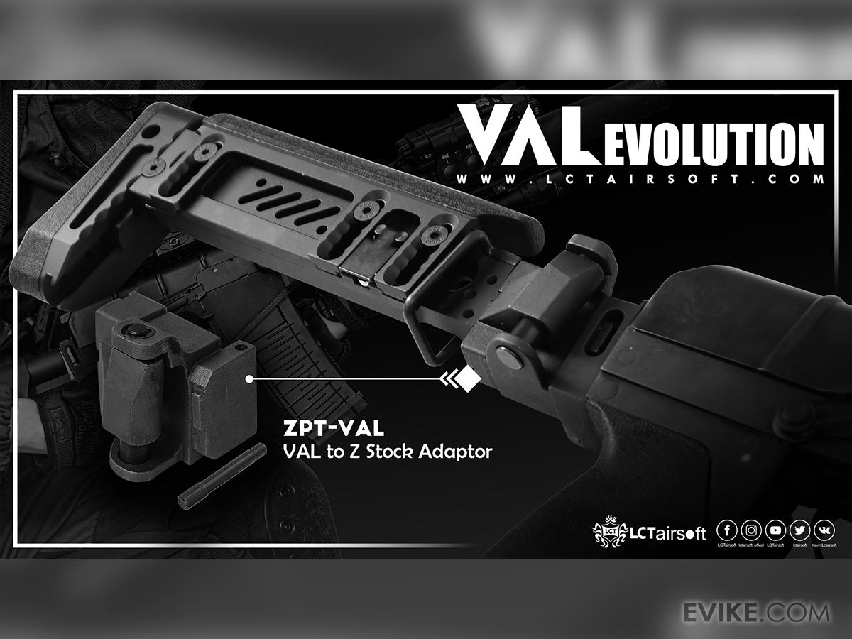 LCT VAL to Z Series Stock Adapter for AS VAL & SR-3 Series Airsoft AEG ...
