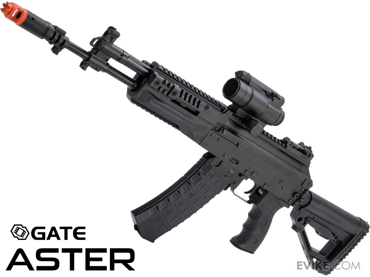 LCT AK LCK-12 Stamped Steel Airsoft AEG w/ Side-Folding Stock Tube (Model: Standard AEG w/ GATE ...